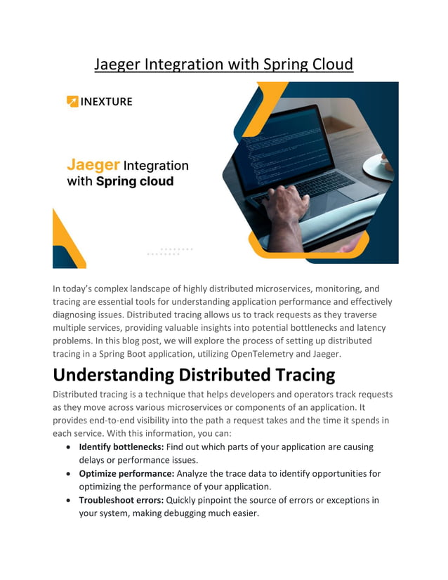 Jaeger Integration with Spring Cloud | PDF