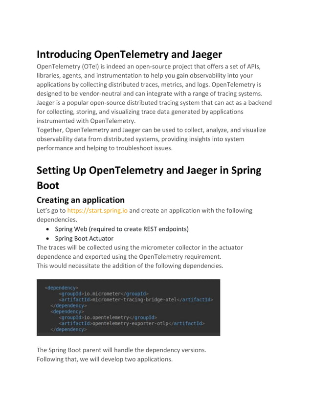 Jaeger Integration with Spring Cloud | PDF