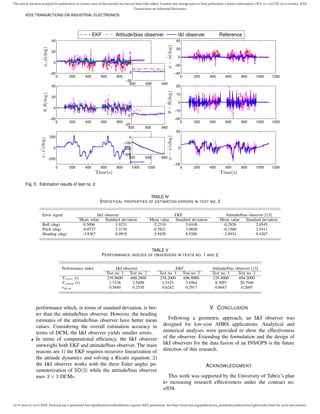Design and Experimental Evaluation of Immersion and Invariance Observer for Low-Cost Attitude ...