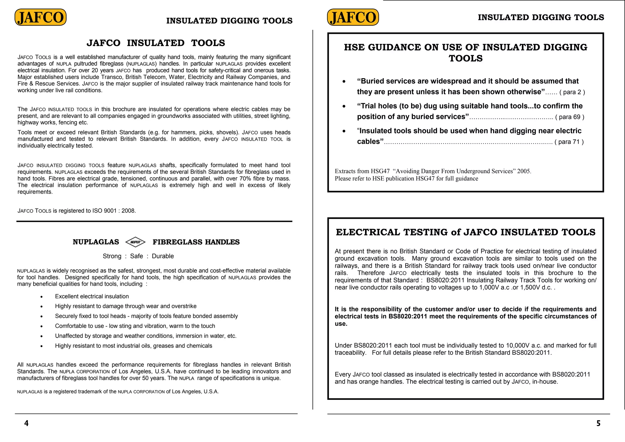 Jafco Tools - Insulated Digging Tools BS8020 | PDF | Gardening | Home ...