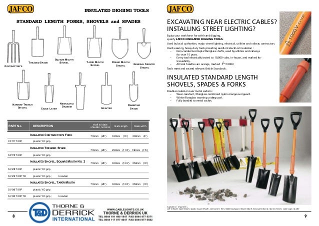 Jafco Tools - Insulated Digging Tools BS8020