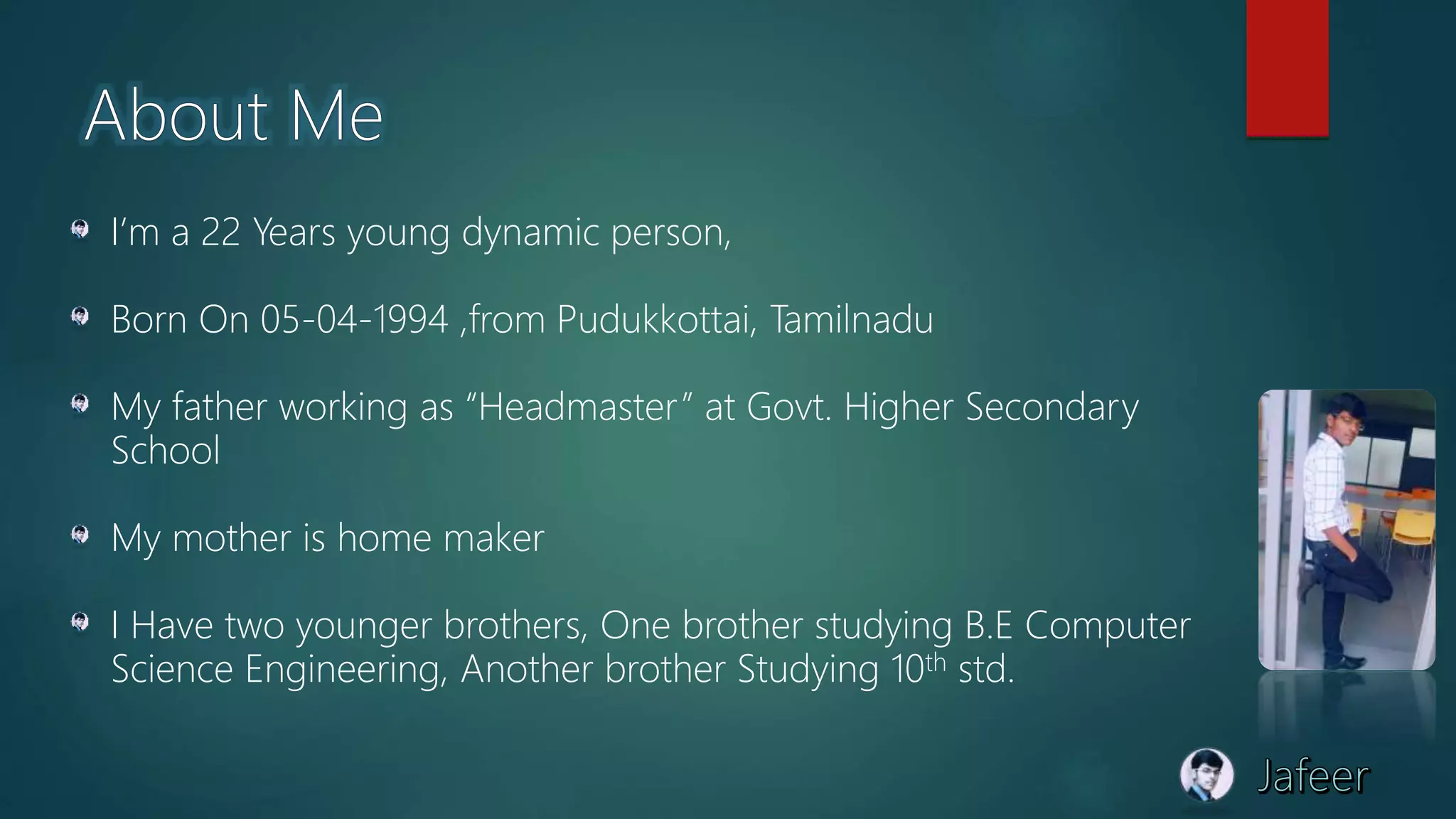 Jafeer portfolio | PPTX