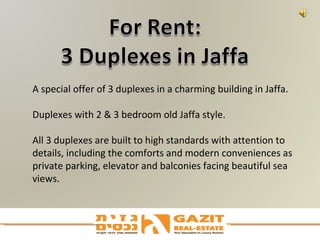 Jaffa duplex gazit | PPS