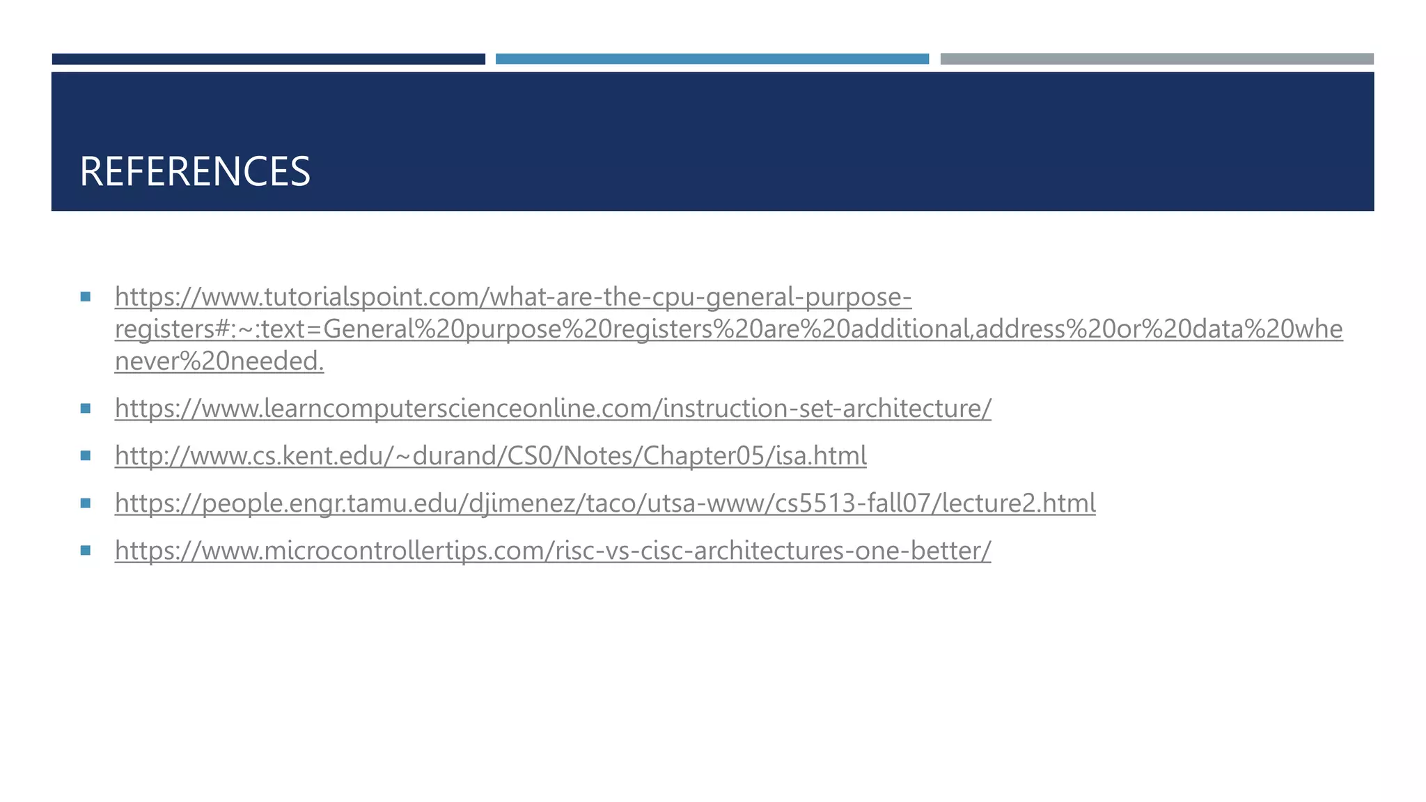 Instruction Set Architecture | PPTX