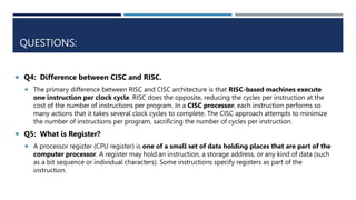 Instruction Set Architecture | PPTX