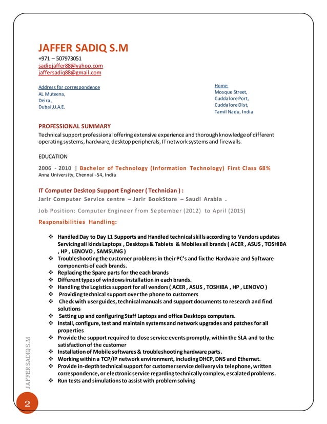 Jaffer sadiq new1 cv it | DOCX