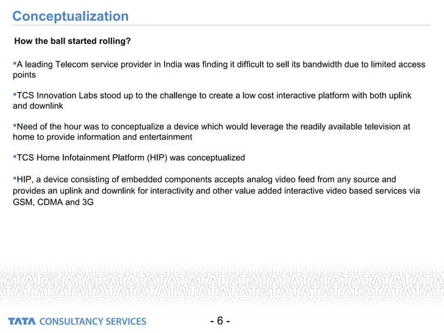 Hip case study tcs iitb | PPT