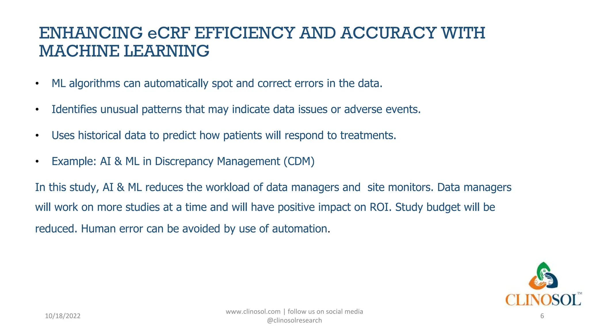 Streamlining Data Collection: eCRF Design and Machine Learning | PPTX