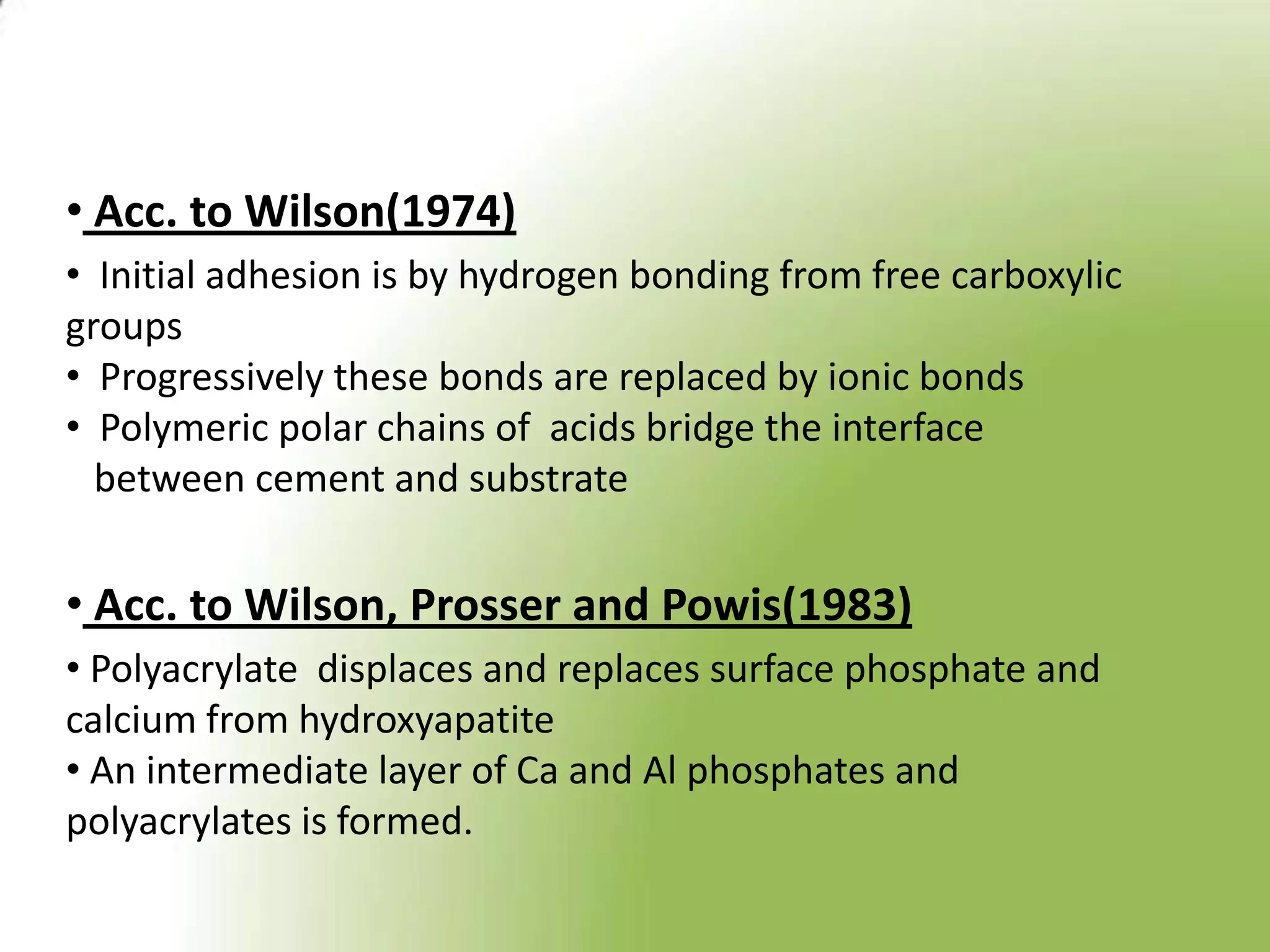 GLASS IONOMER CEMENT AND ITS RECENT ADVANCES- by Dr. JAGADEESH ...