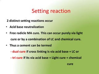 GLASS IONOMER CEMENT AND ITS RECENT ADVANCES- by Dr. JAGADEESH ...