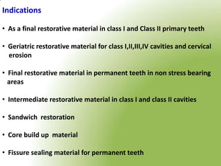GLASS IONOMER CEMENT AND ITS RECENT ADVANCES- by Dr. JAGADEESH ...