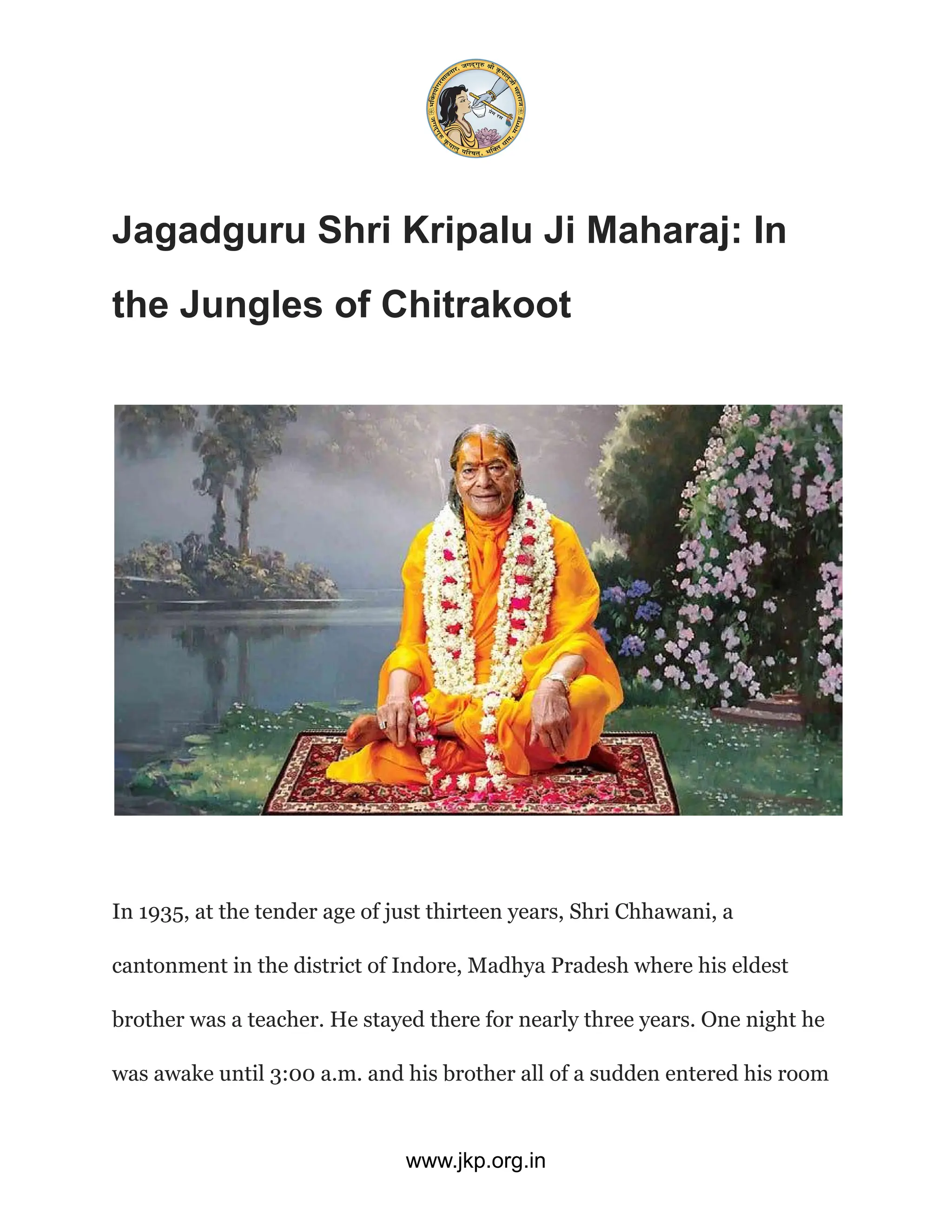 Jagadguru Shri Kripalu Ji Maharaj_ In the Jungles of Chitrakoot (1).pdf