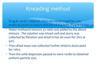 solid dispersion | PPT