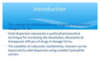 solid dispersion | PPT