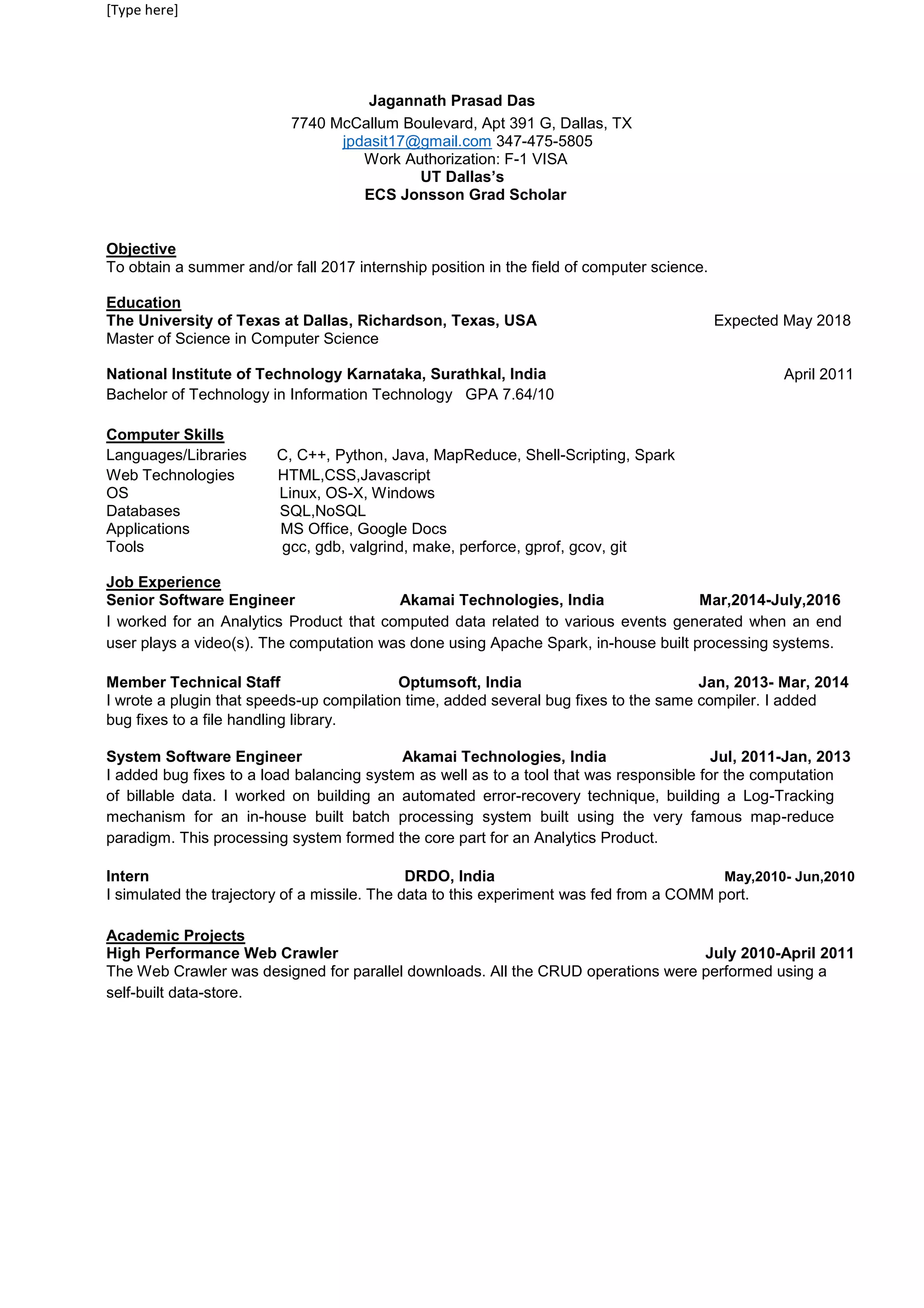 Jagannath cv | PDF