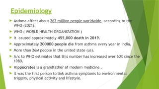 Breathless Battles: Understanding Asthma Pathophysiology | PPTX