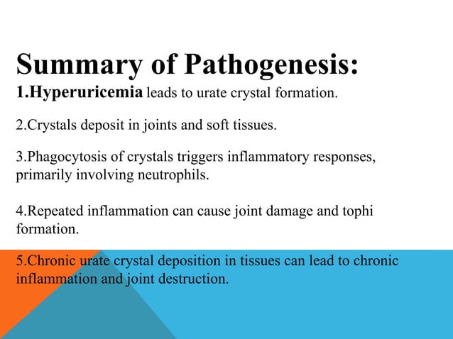 Pathophysiology of Gout: Unraveling the Mechanisms Behind the Crystal ...