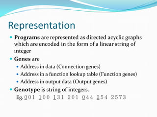 Cartesian Genetic Programming | PPT