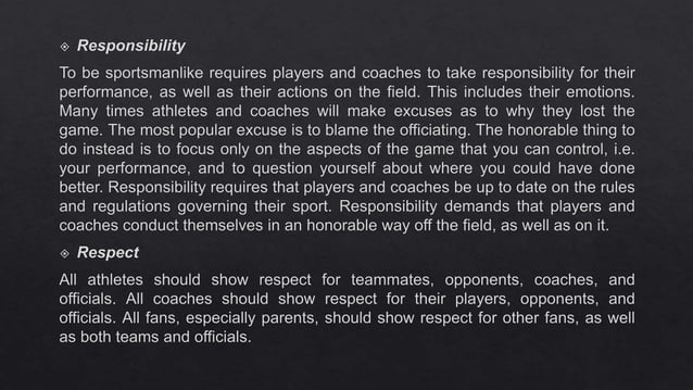 ROLE OF ETHICS IN SPORTS | PPTX