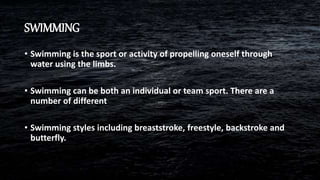 BUTTERFLY STROKE (SWIMMING) | PPTX