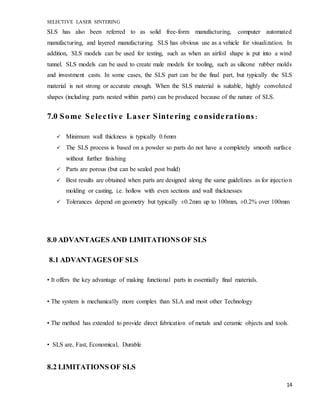 SELECTIVE LASER SINTERING | DOCX