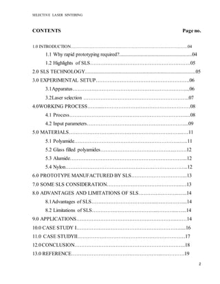 SELECTIVE LASER SINTERING | PDF
