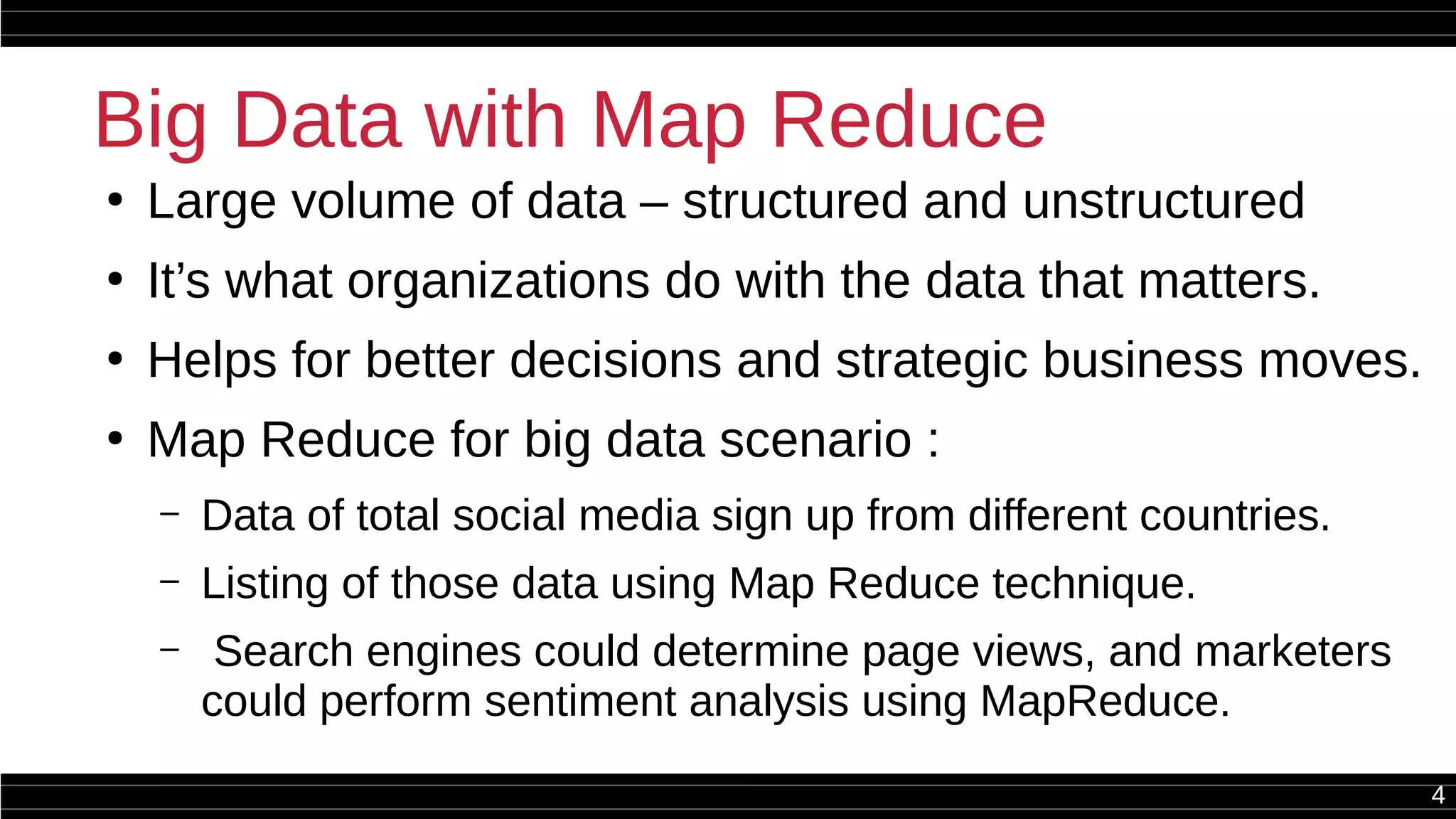 Map reduce with big data | PDF