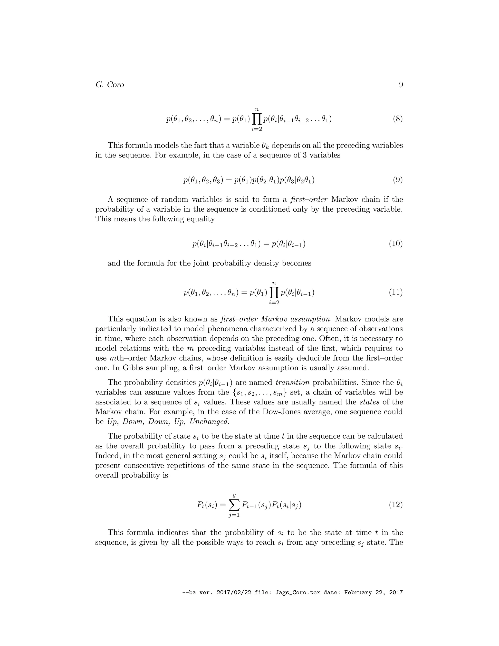 Gibbs Sampling with JAGS: Behind the Scenes | PDF