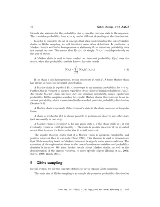 Gibbs Sampling with JAGS: Behind the Scenes | PDF