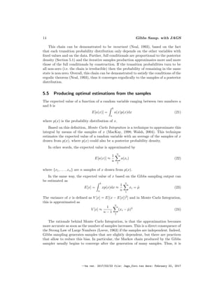 Gibbs Sampling with JAGS: Behind the Scenes | PDF