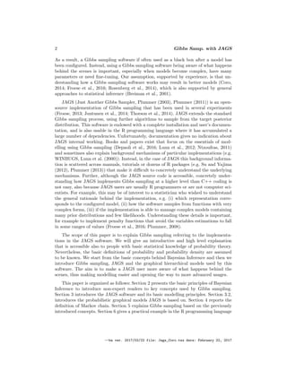 Gibbs Sampling with JAGS: Behind the Scenes | PDF