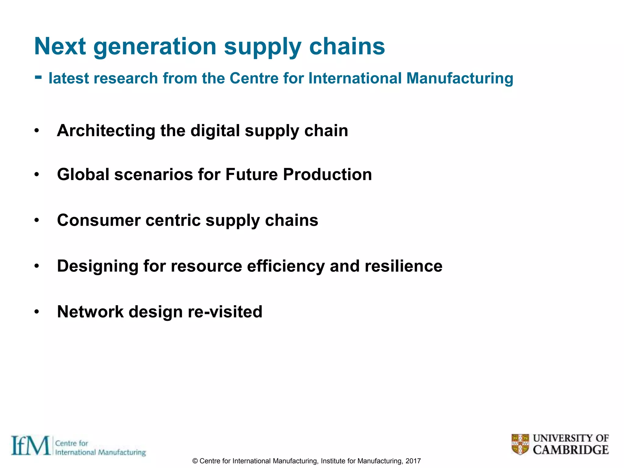 Next generation supply chains | PPT