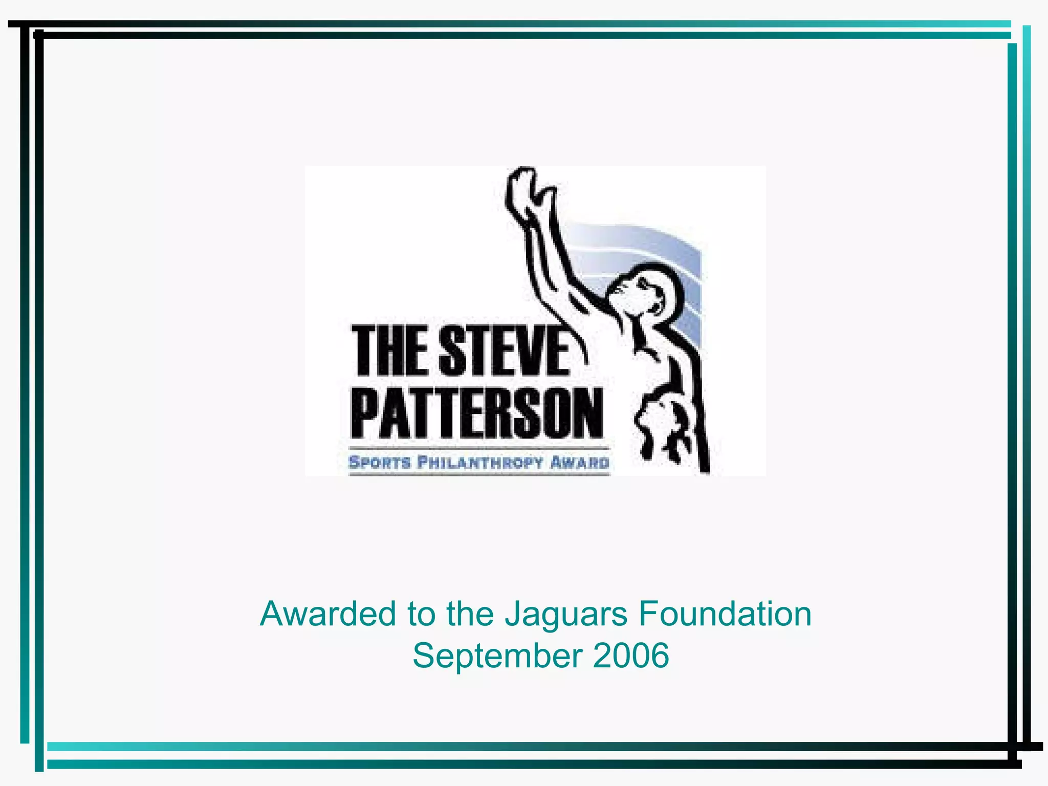 Jaguars Foundation - Peter Racine | PPT