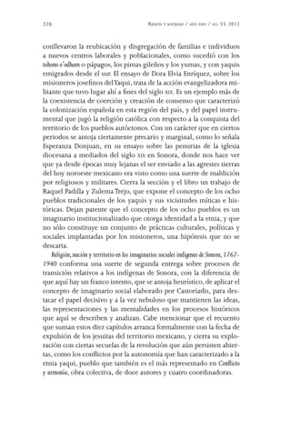 Los indios en la nueva historiografia sonorense | PDF