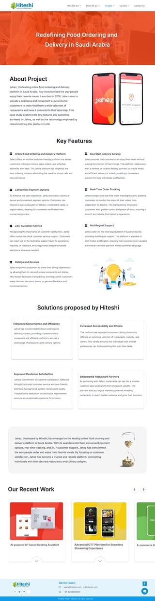 Redefining Food Ordering and Delivery in Saudi Arabia | PDF | Food ...