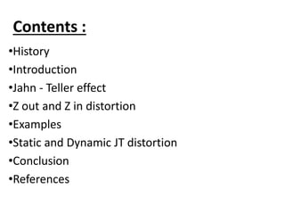 Jahn teller effect | PPTX