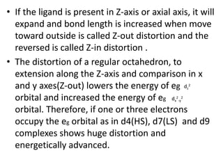 Jahn teller effect | PPTX