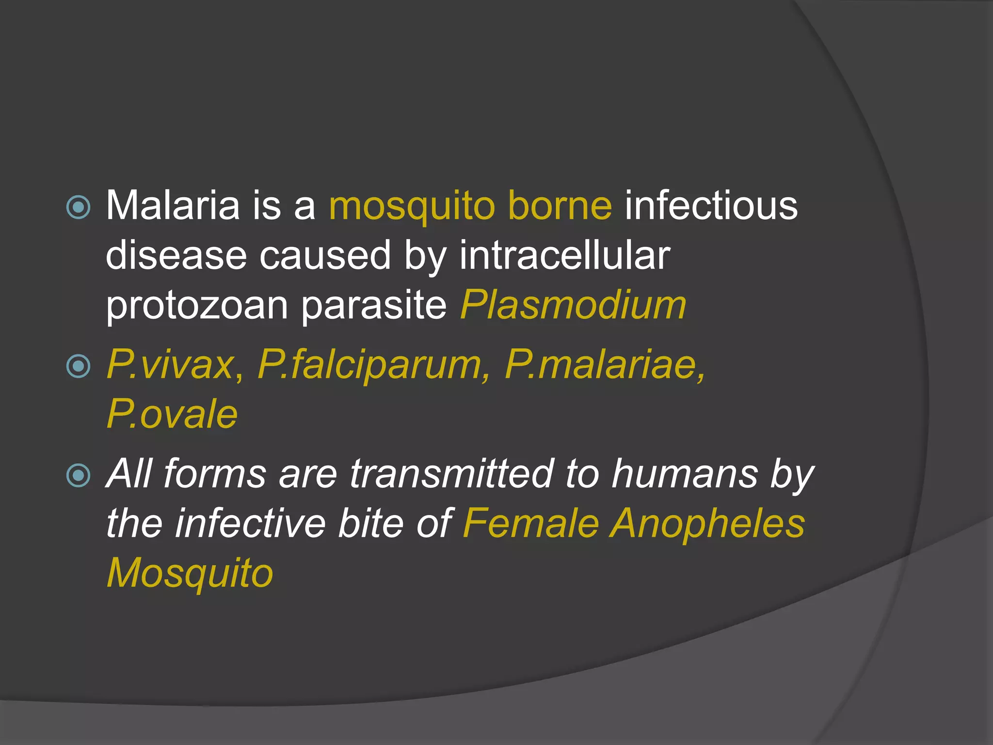 Malarial parasite: morphology and lifecycle -mosquito phase | PPTX