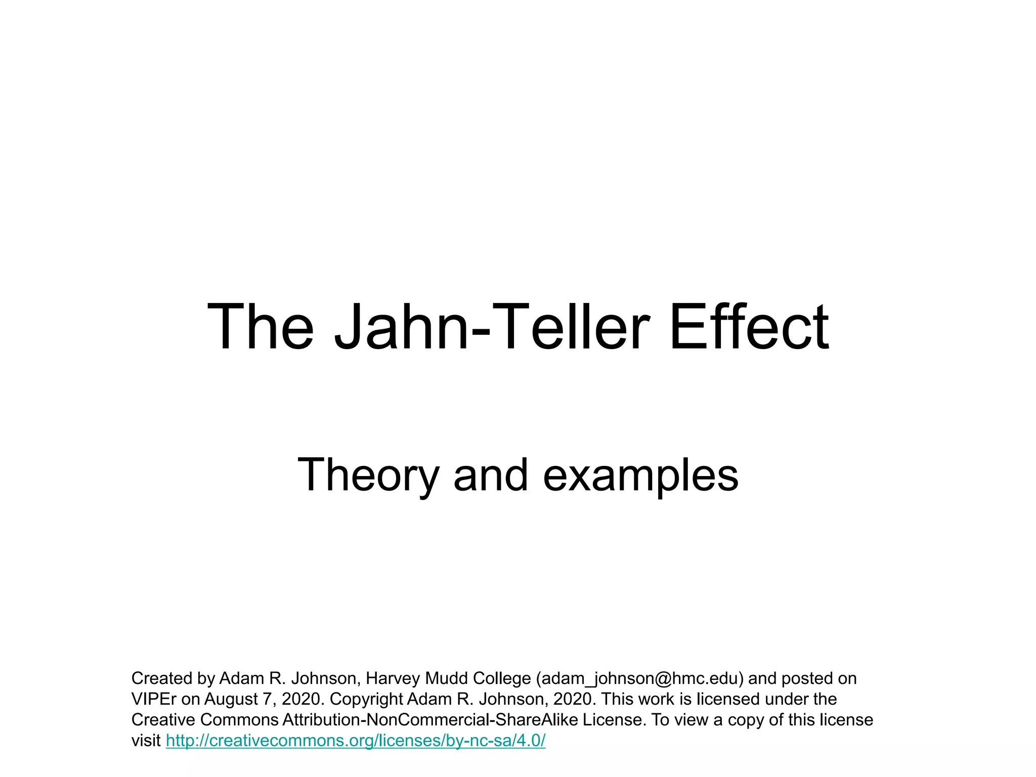 Jahn Teller effect LO_0.ppt