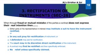 Specific Relief Act, 1963 | PPT