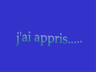 J'ai appris.2 | PPS