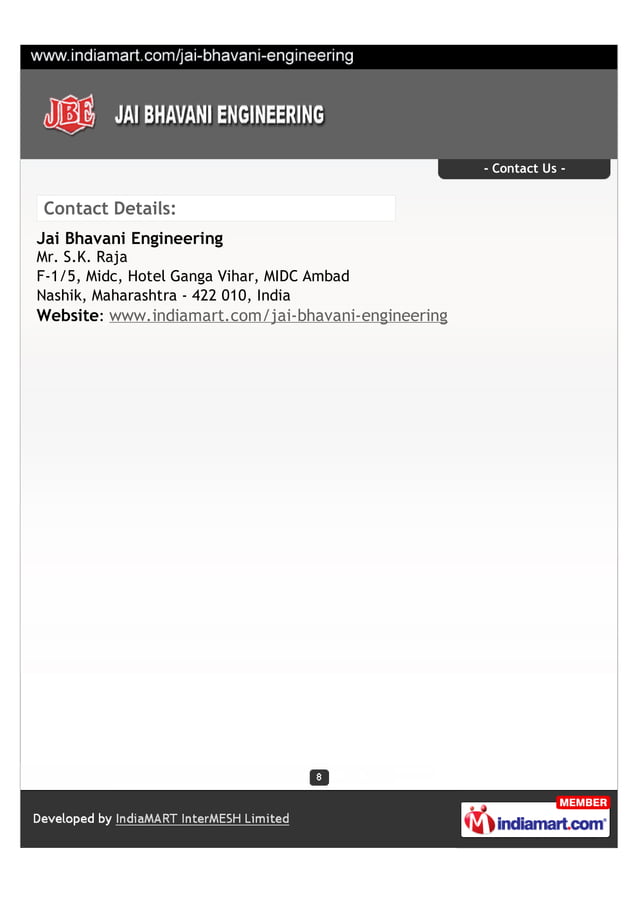 Jai Bhavani Engineering, Nashik, Scrubber Systems | PDF