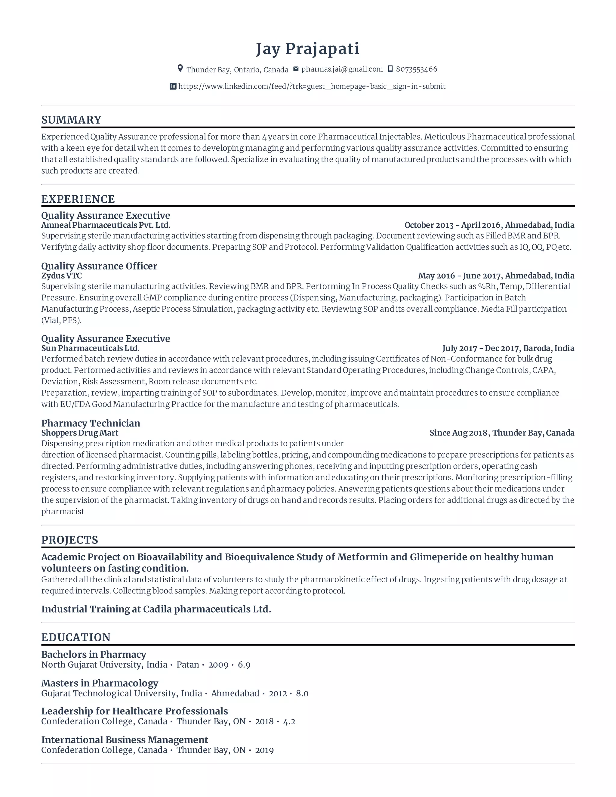Jai_Prajapati_Resume | PDF