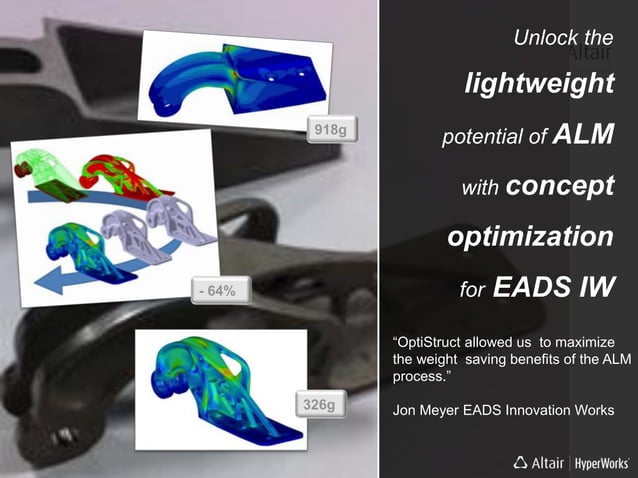 Design Faster And Lighterapplications Of Topology Optimization In