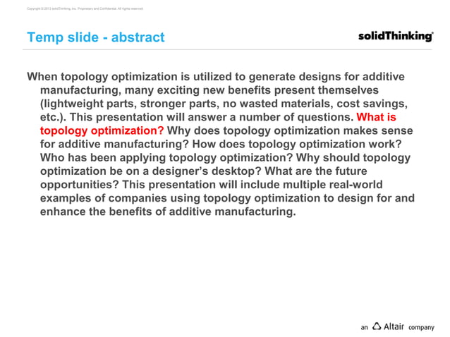 Design Faster and Lighter:Applications of Topology Optimization in ...