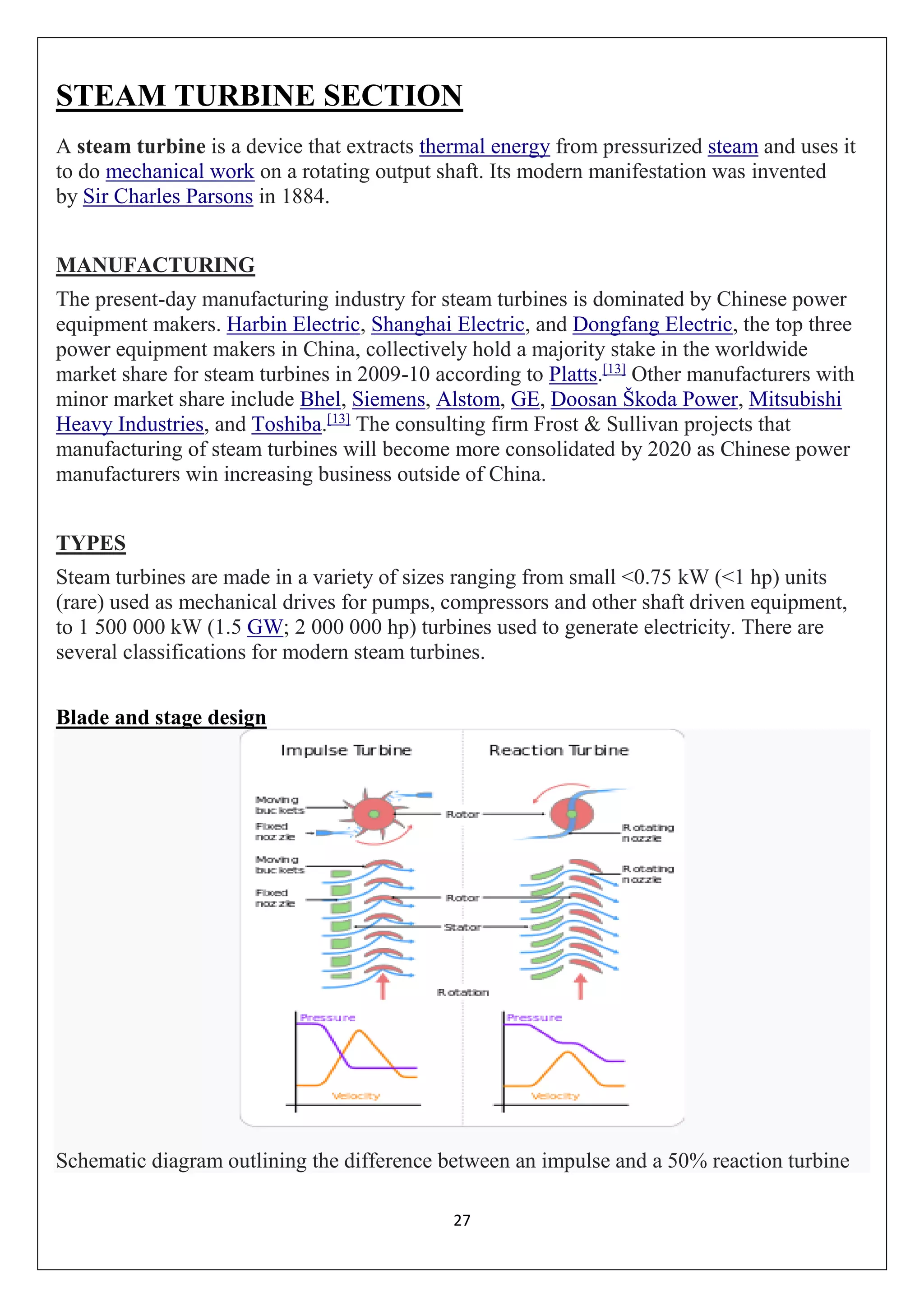 BHEL PROJECT REPORT ( TRAINING REPORT ) | PDF
