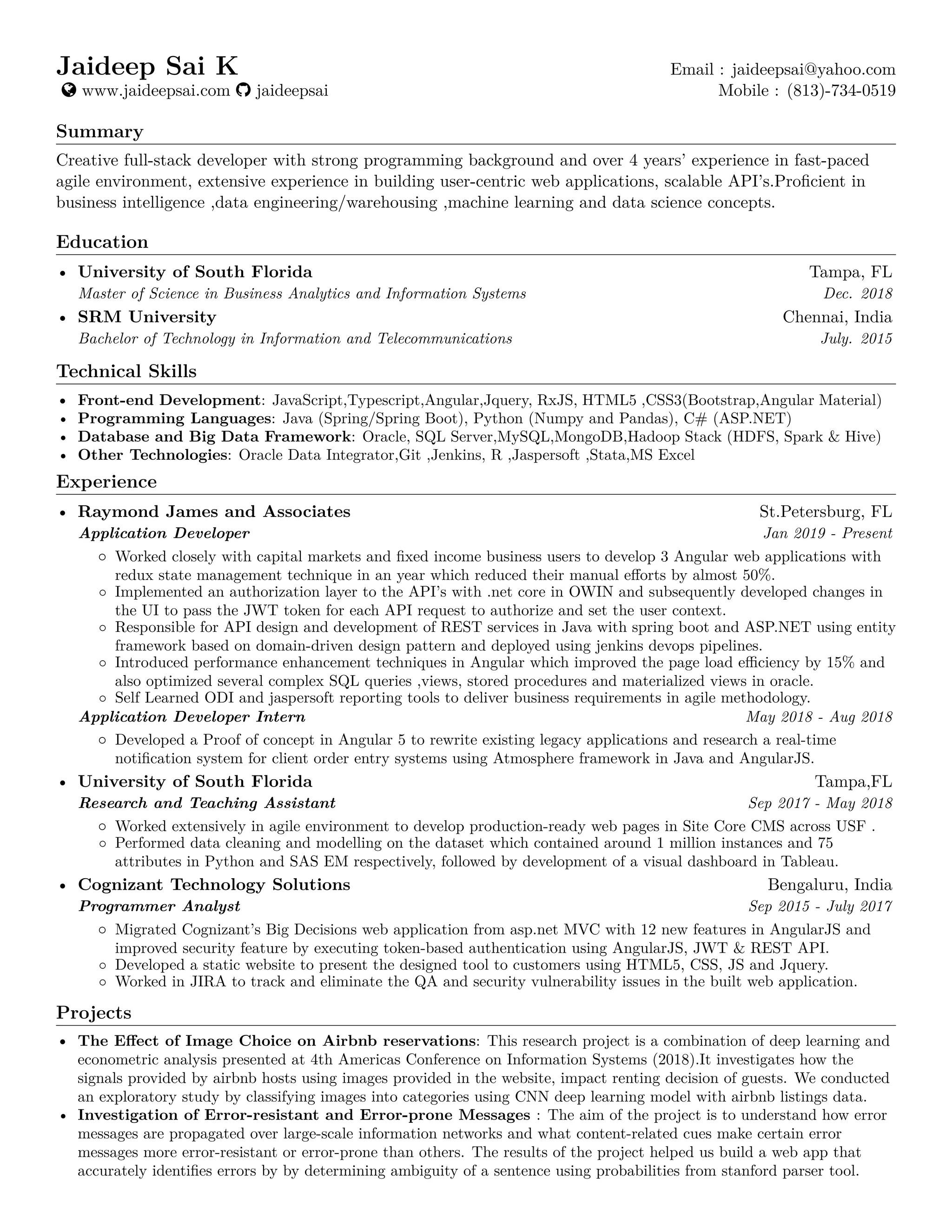 Jaideep sai resume | PDF