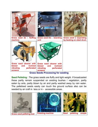 Mechanical harvesting and processing of tropical grass seeds | DOCX