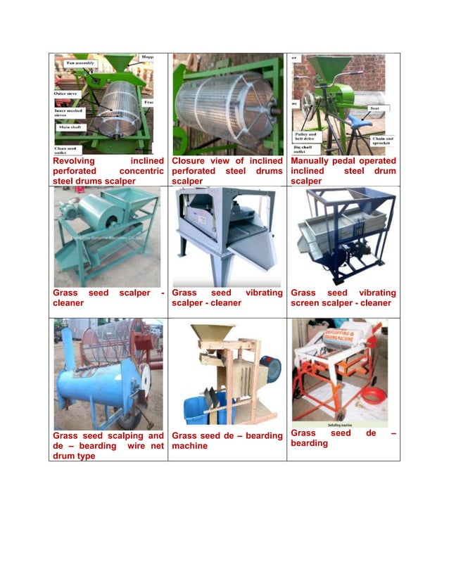 Mechanical harvesting and processing of tropical grass seeds | DOCX