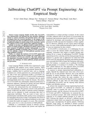 Jailbreaking ChatGPT via Prompt Engineering.pdf